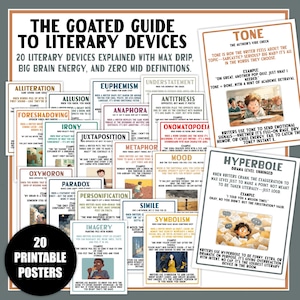 Gen Alpha Literary Devices Posters | Funny Figurative Language Bulletin ...
