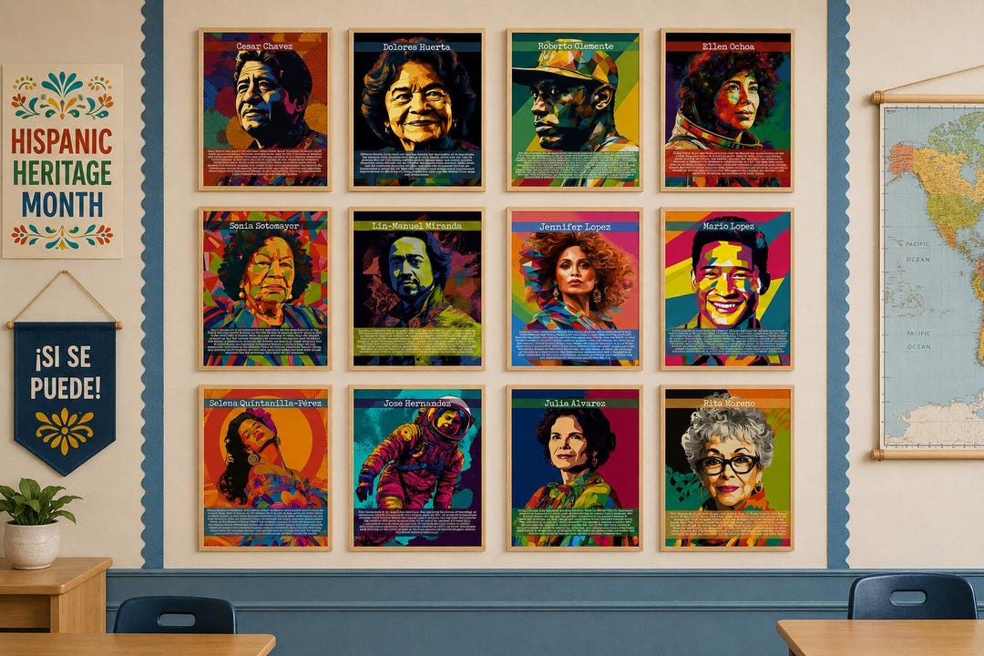 Hispanic American Heritage Month Posters | Hispanic History Bulletin ...