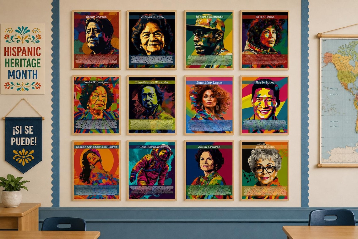 Hispanic American Heritage Month Posters | Hispanic History Bulletin ...