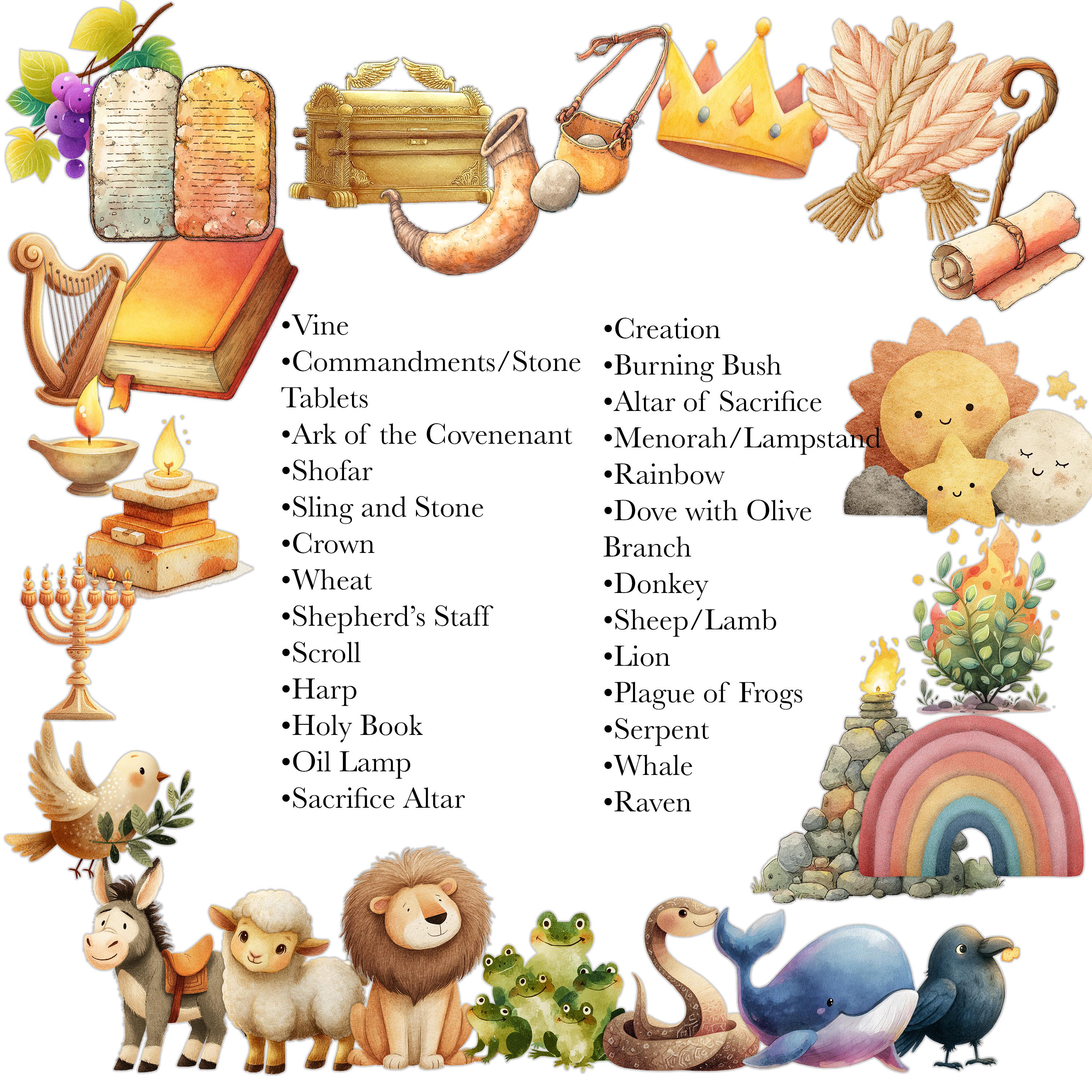 Old Testament Bible Clipart | 75+ PNG Bible Characters, Stories ...