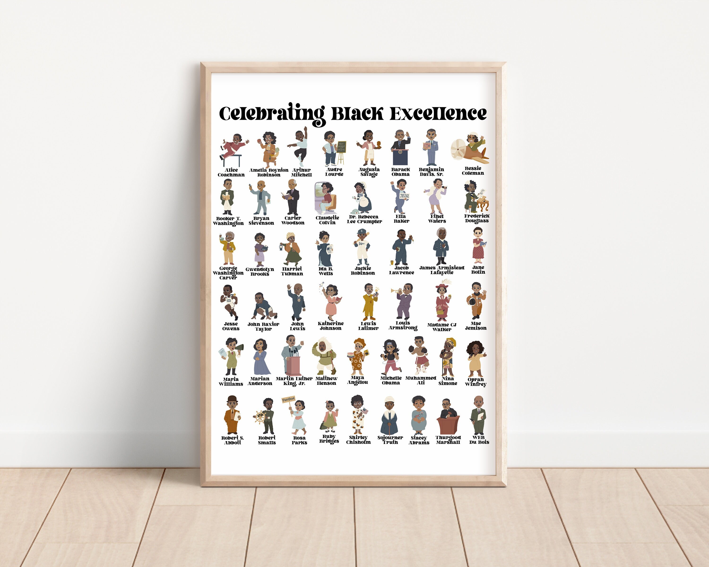 Celebrating Black Excellence Poster Print Black History - Etsy