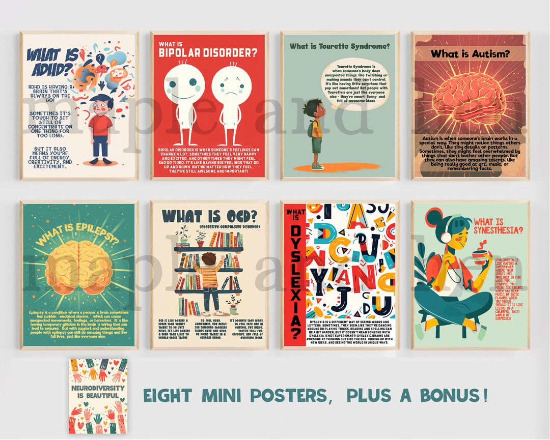 Neurodiversity Awareness Month Posters | Autism Acceptance Bulletin ...