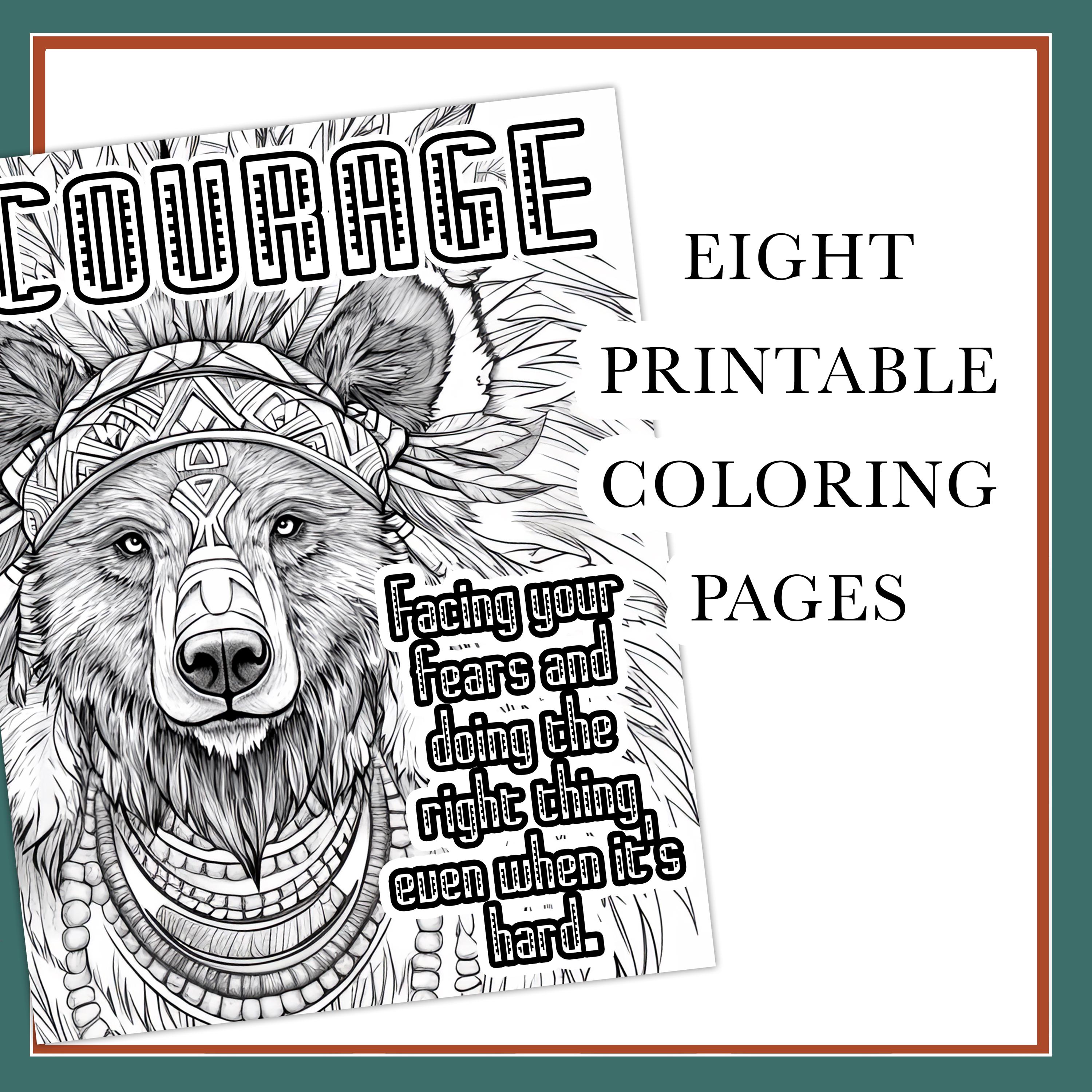 7 Sacred Teachings Coloring Pages | Indigenous Wisdom for Kids | Seven ...