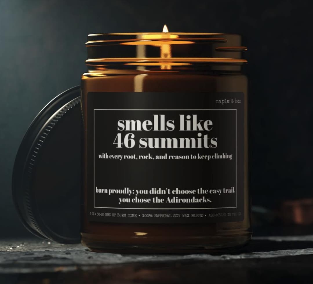Adirondack 46er Candle | ADK 46er Summits Finisher or In-progress Gift ...