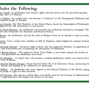 Juneteenth Bulletin Board Set Black History Month Posters 1865 Slavery ...