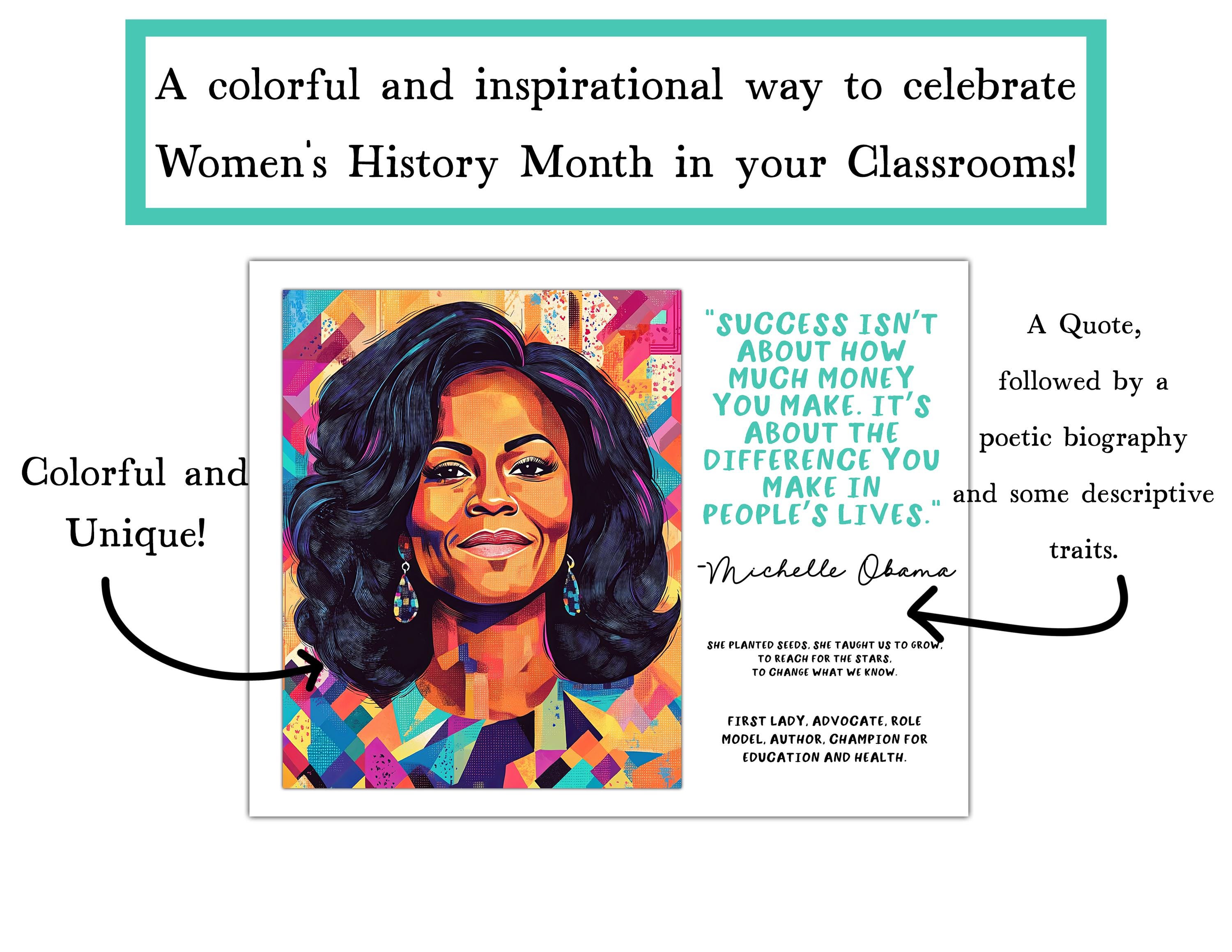 Women's History Month Poster Set | Women in History March Bulletin ...