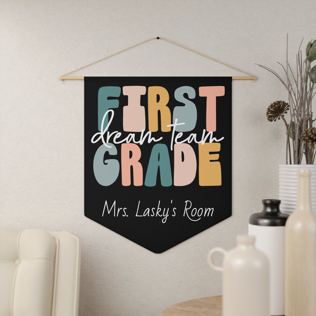 Personalized 1st Grade Teacher Door Sign First Grade Custom Name ...