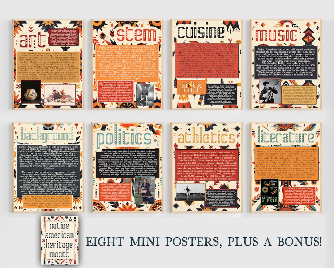 Native American Heritage Month Bulletin Board Set | American Indian ...