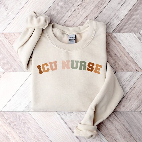 ICU Nurse Shirt Intensive Care Unit Nursing Crewneck Tshirt - Etsy
