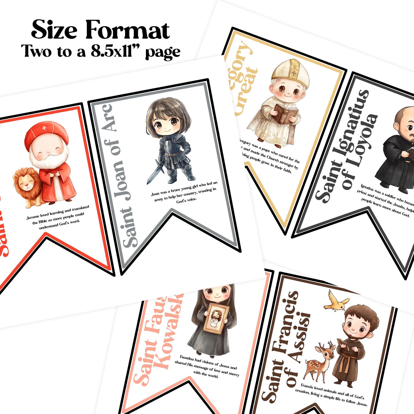 Catholic Saints Bunting | All Saints Day Printable Banner | Saint ...