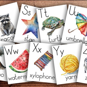 Alphabet Flashcards | Alphabet Posters | ABC Montessori Flash Cards ...