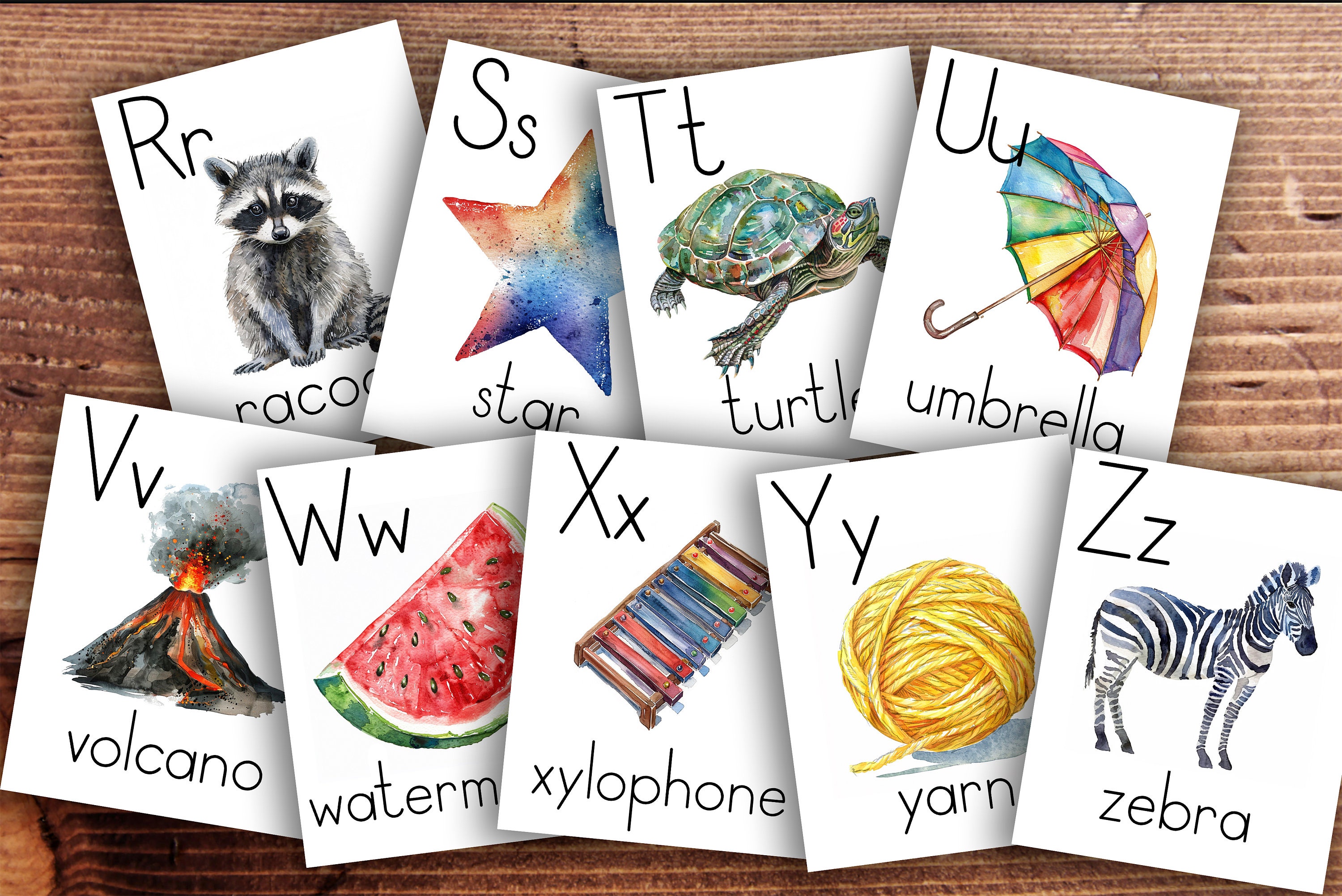 Alphabet Flashcards | Alphabet Posters | ABC Montessori Flash Cards ...