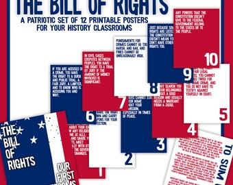 Quarterhouse Bill of Rights Poster, Social Studies Classroom Materials ...