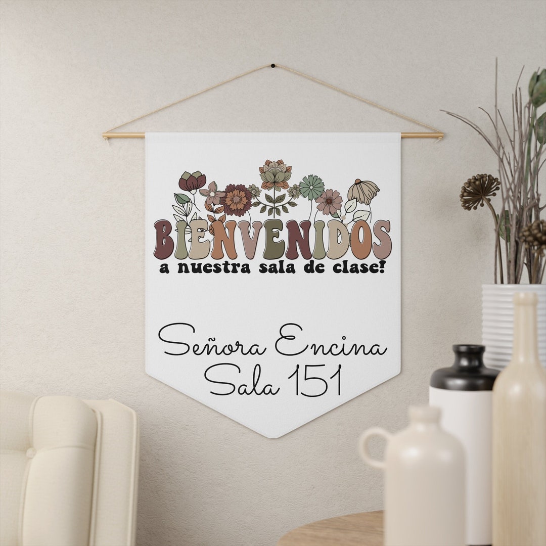 Personalized Spanish Teacher Door Sign | Custom Name Foreign Language ...