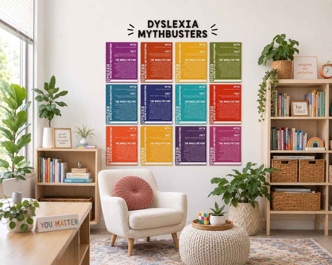 Dyslexia Awareness Month Bulletin Board Posters | October Dyslexic ...