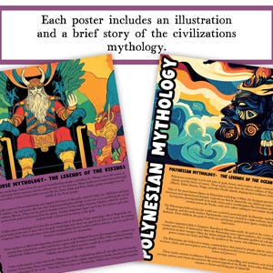 Ancient Mythology Bulletin Board | Mythologies Poster Set | Cultures ...