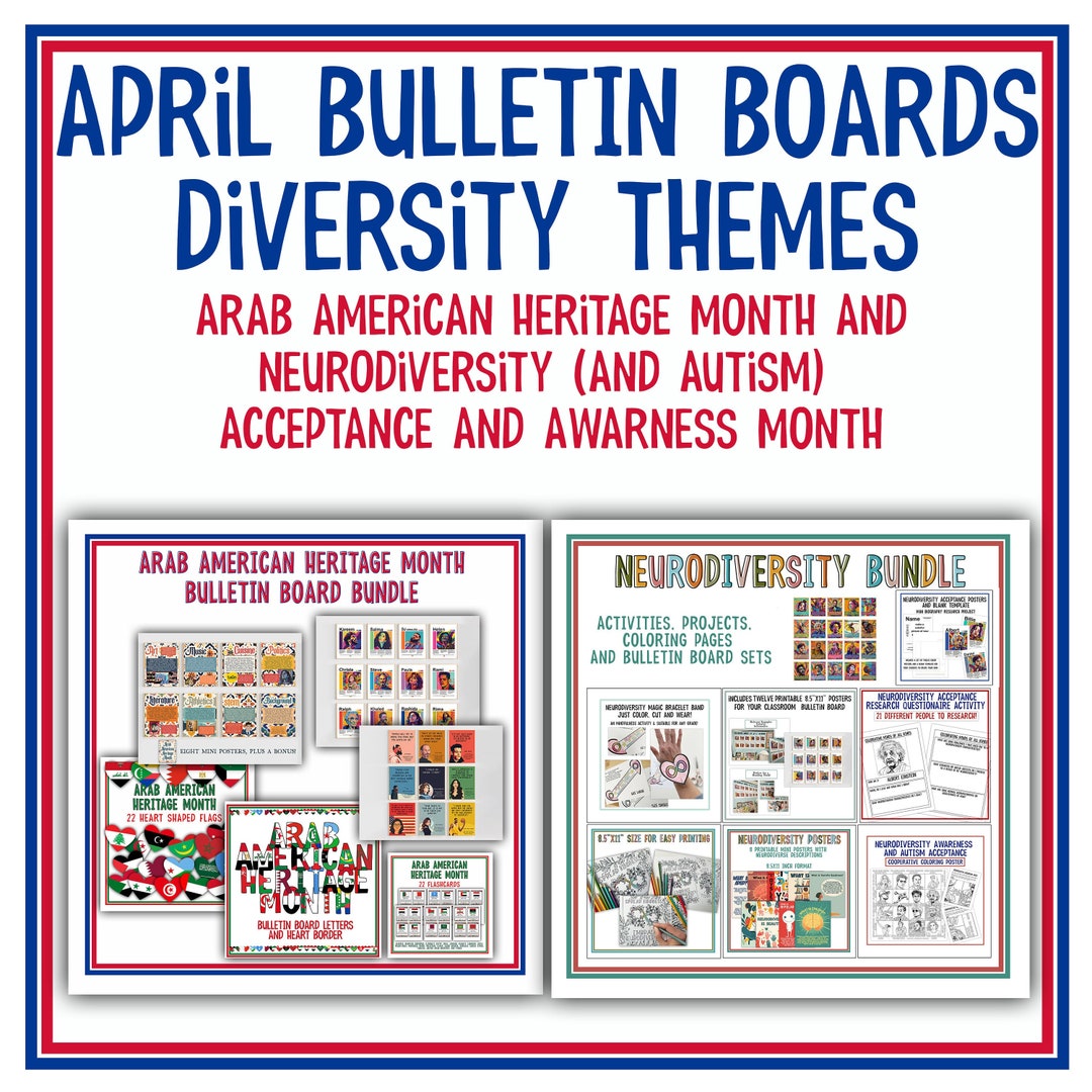 April Bulletin Boards | Neurodiversity and Autism Acceptance and ...