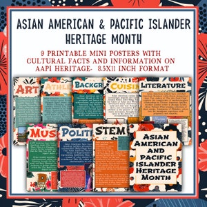 Asian American and Pacific Islander Heritage Month Bulletin Board Set ...