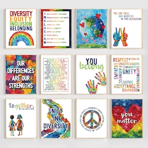 Classroom Decor Bundle | Diversity Equity Inclusion Belonging DEIB ...