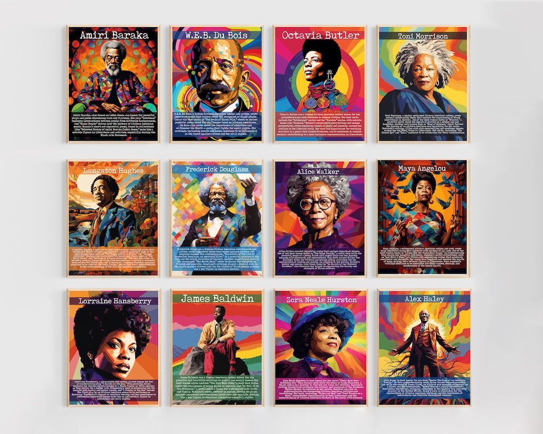 Black Authors Posters | Black History Month Bulletin Board | African ...