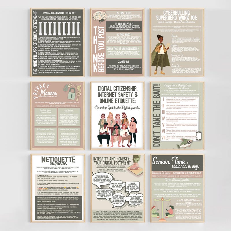 Online Safety Poster - Etsy UK