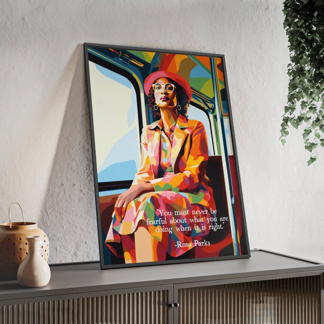 Rosa Parks Digital Art Print | Black History Month Printable | Civil ...