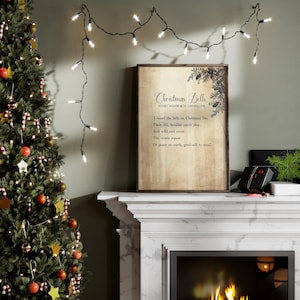 Printable Classic Christmas Poem Art | Henry Wadsworth Longfellow ...