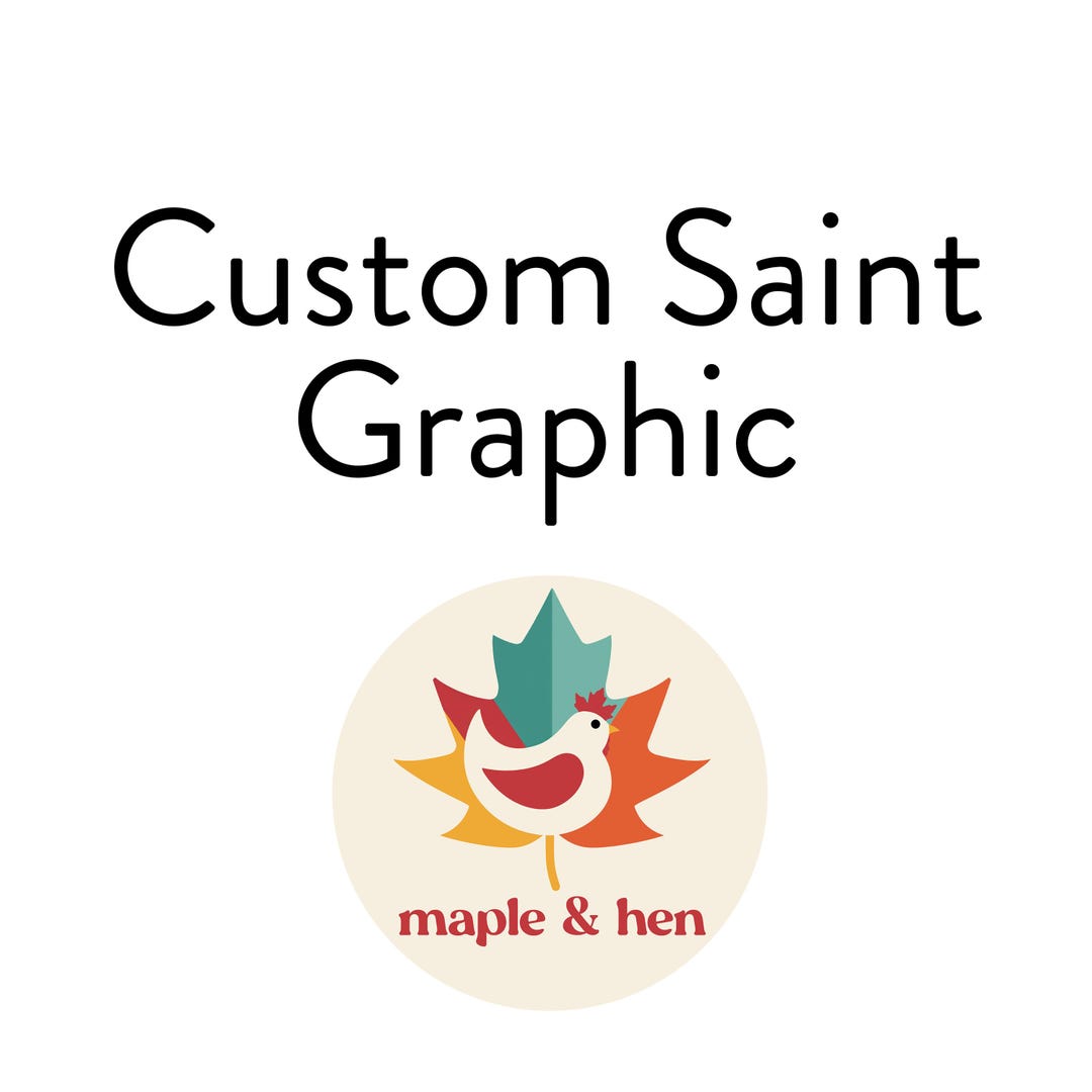 Custom Saint Graphic - Etsy