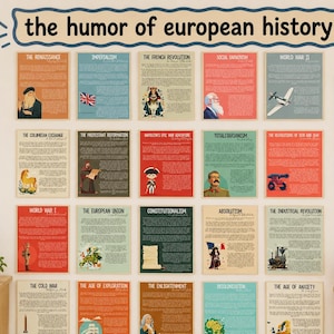 Funny European History Bulletin Board Set | AP Euro Posters | High ...