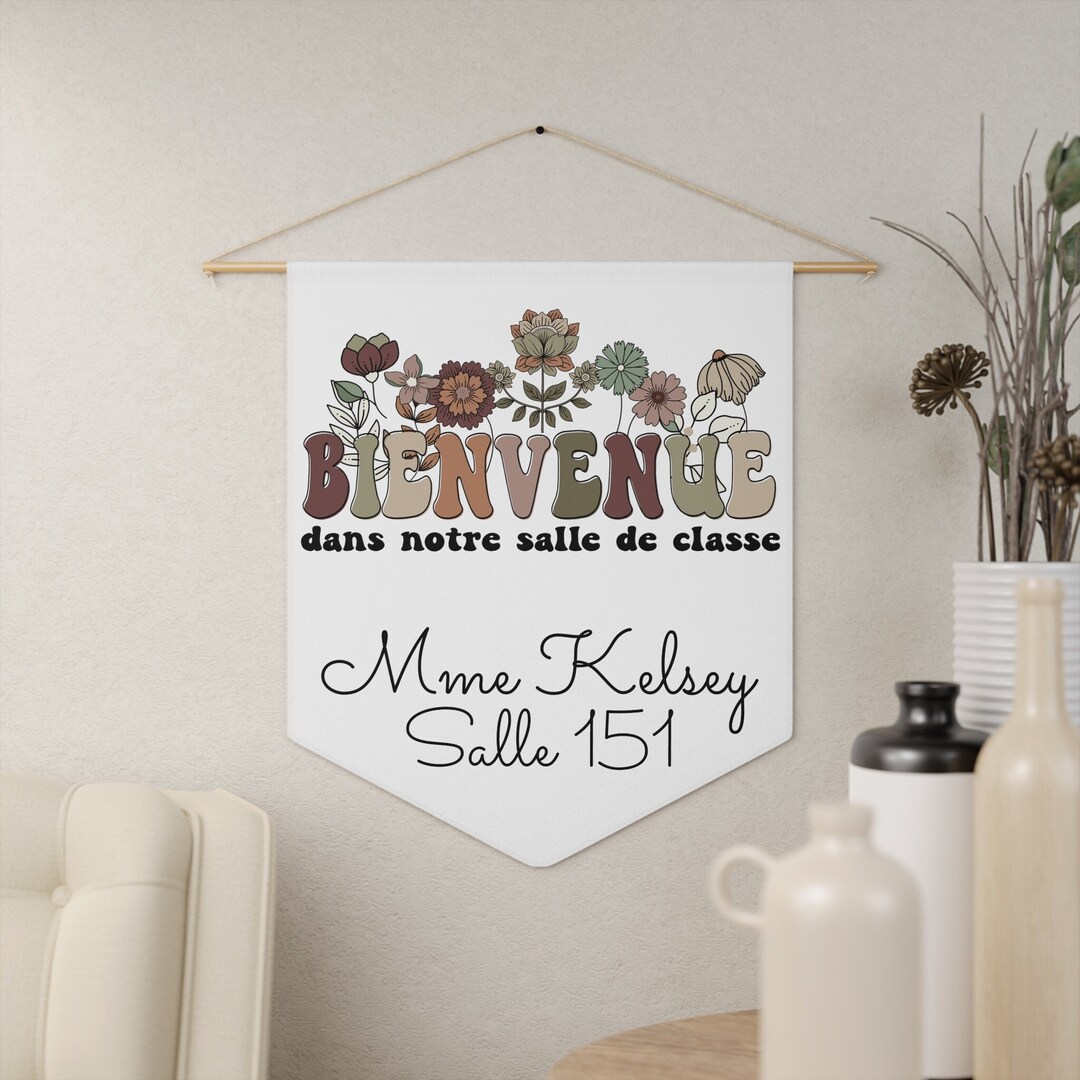 Personalized French Teacher Door Sign Custom Name Foreign Language ...