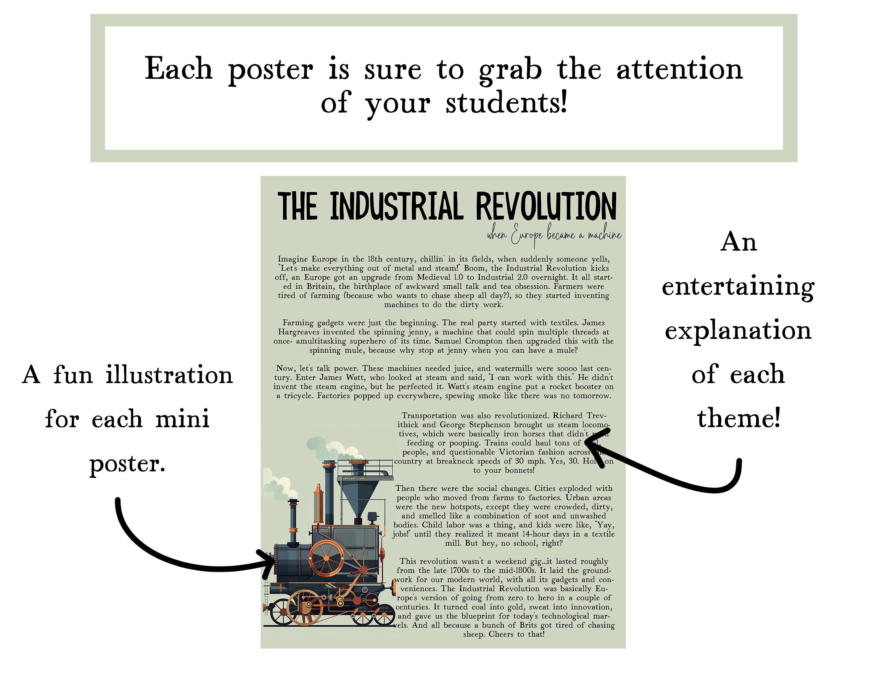 Funny European History Bulletin Board Set | AP Euro Posters | High ...
