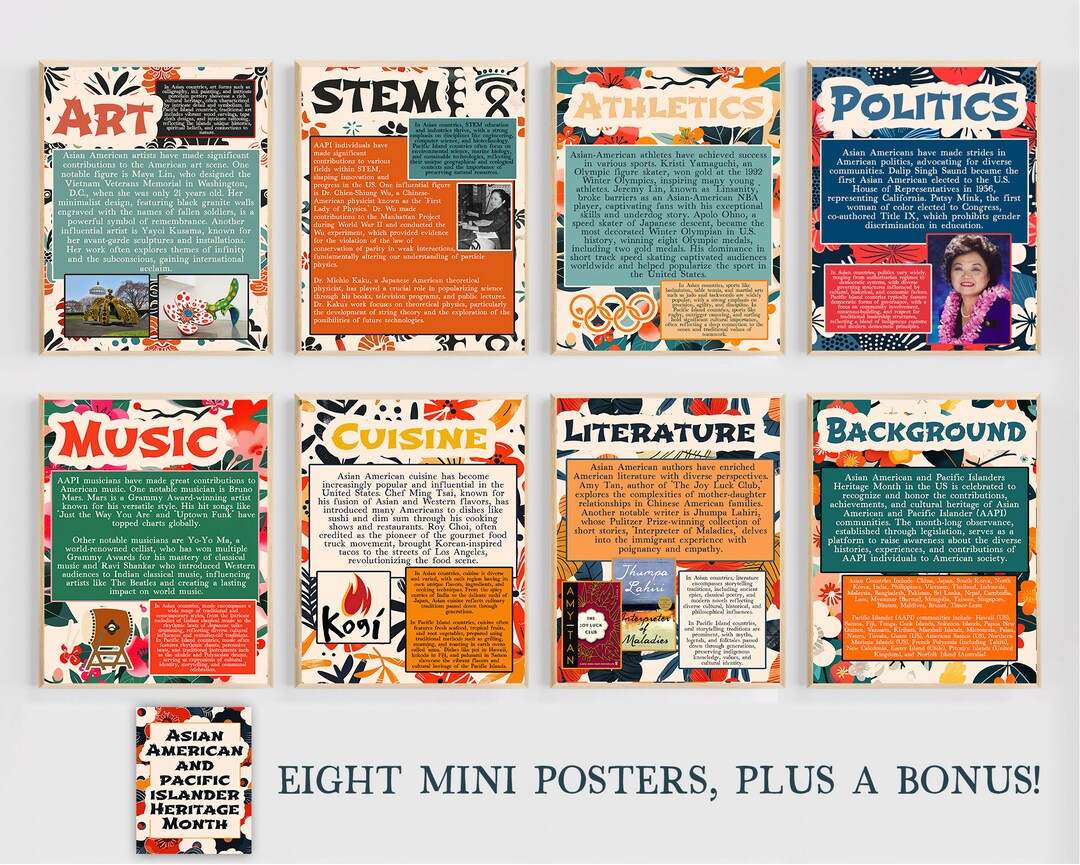 Asian American and Pacific Islander Heritage Month Bulletin Board Set ...