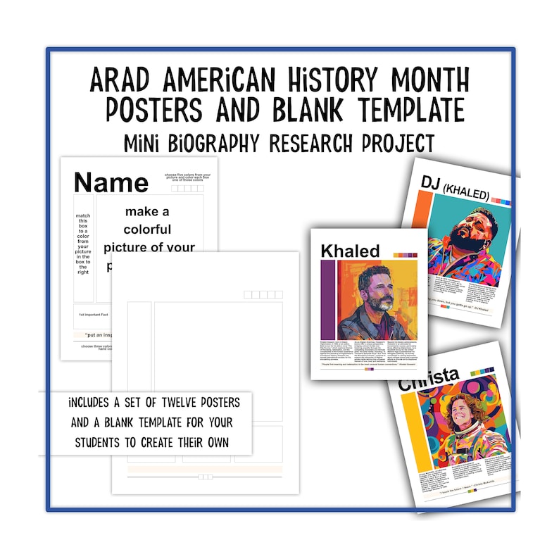 Arab American Heritage Month Bundle | Arab Americans History Activities ...