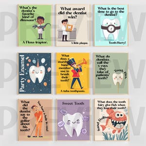 Dentist Puns Poster Set | Funny Dental Hygienist Office Decor | Medical ...