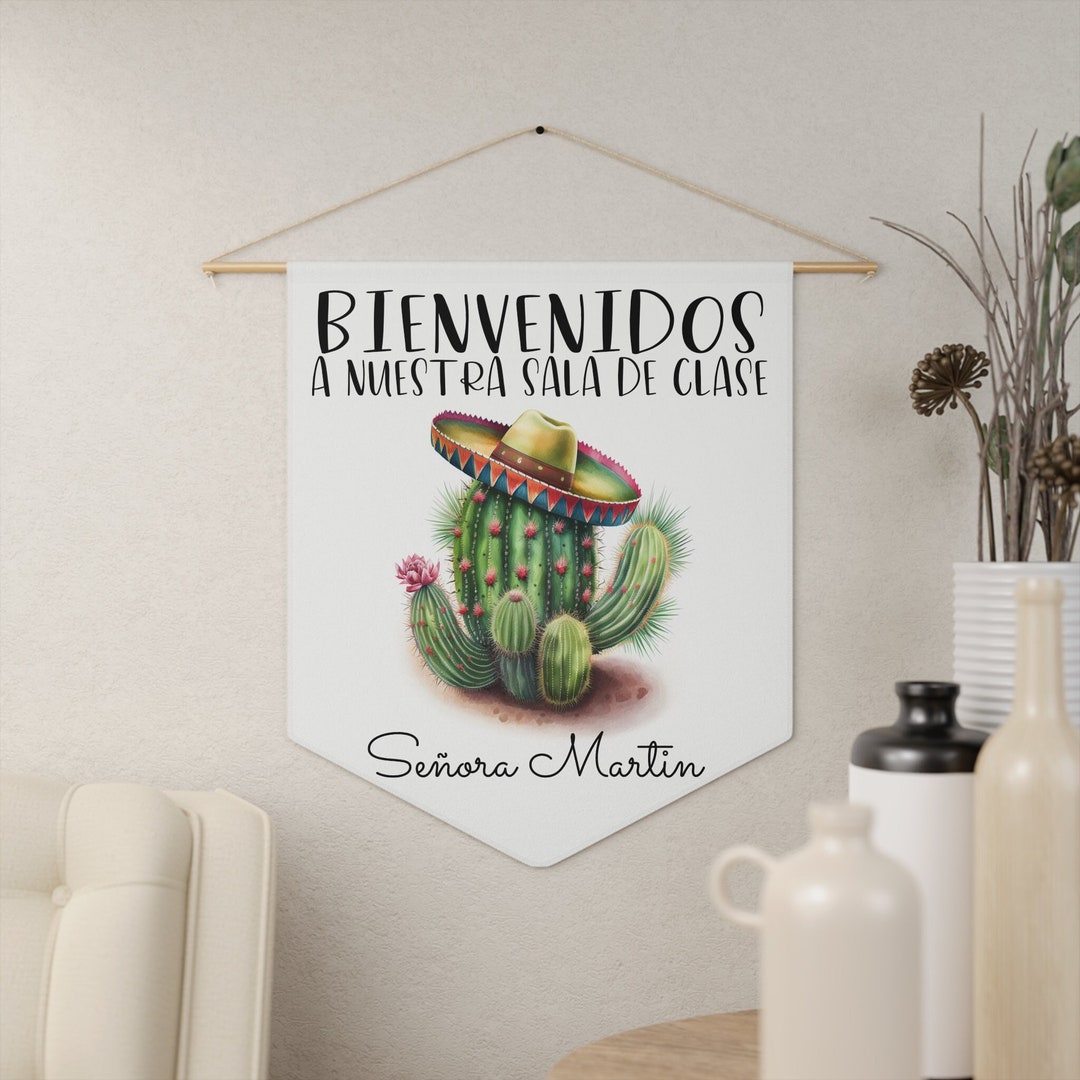 Personalized Spanish Teacher Door Sign | Custom Name Foreign Language ...