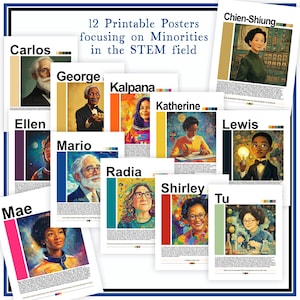 Minorities in STEM Bulletin Board | Scientists Mathematicians Posters ...