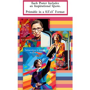 Women's History Month Bulletin Board Set Posters | International Women ...