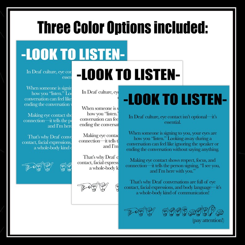 Deaf Culture 101 Posters | Deaf Awareness Month Bulletin Board Set ...