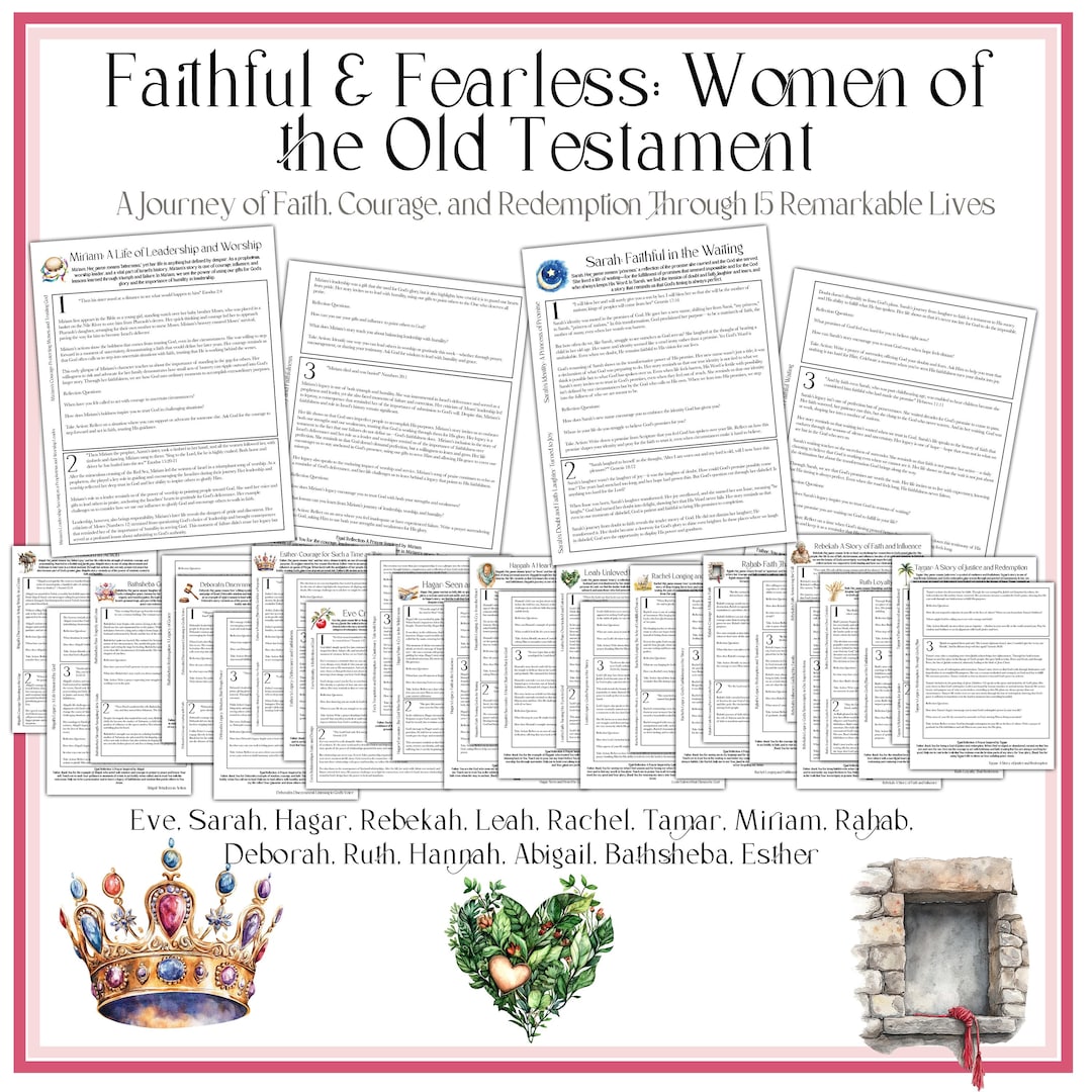Women of the Old Testament Study | Women of Faith and Courage Bible ...