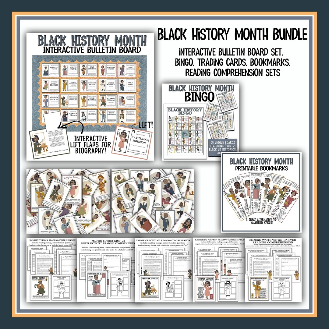 Black History Month Bundle | Bulletin Board Poster Sets, Activities ...