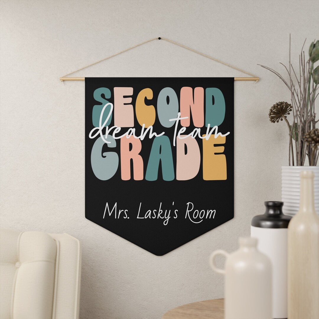 Personalized 2nd Grade Teacher Door Sign | Second Grade Custom Name ...