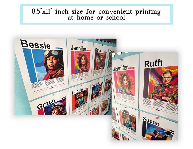 Women's History Month Bulletin Board Set Posters | International Women ...
