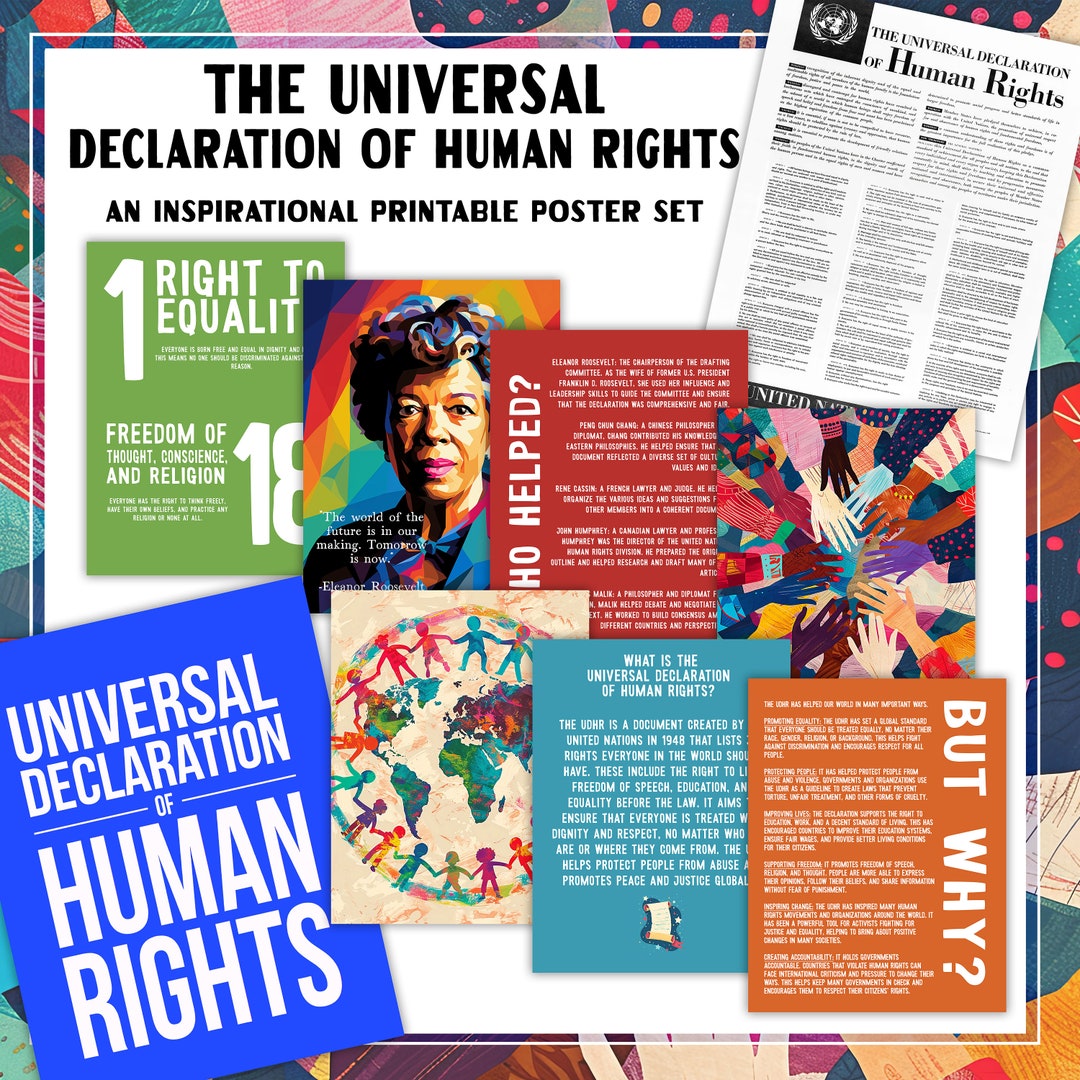 Universal Declaration of Human Rights Bulletin Board Set | UDHR Month ...
