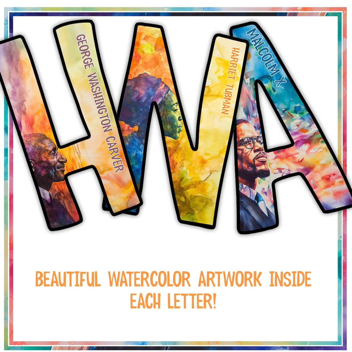 Black History Month Bulletin Board Letters | February Civil Rights ...