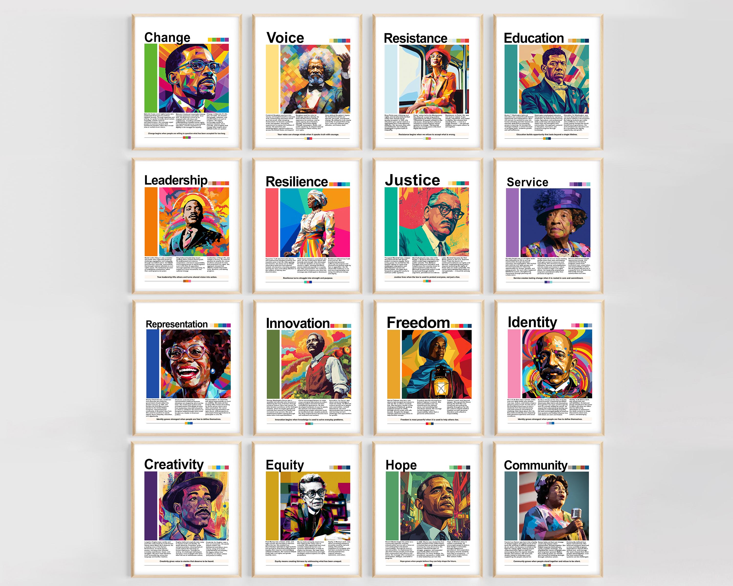 Black History Month Bulletin Board Set | Black History Through Big ...