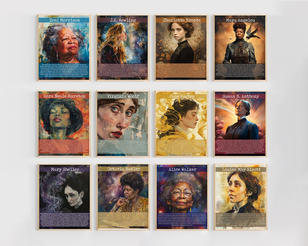 Women Writers Classroom Posters | Inspirational Female Authors Bulletin ...