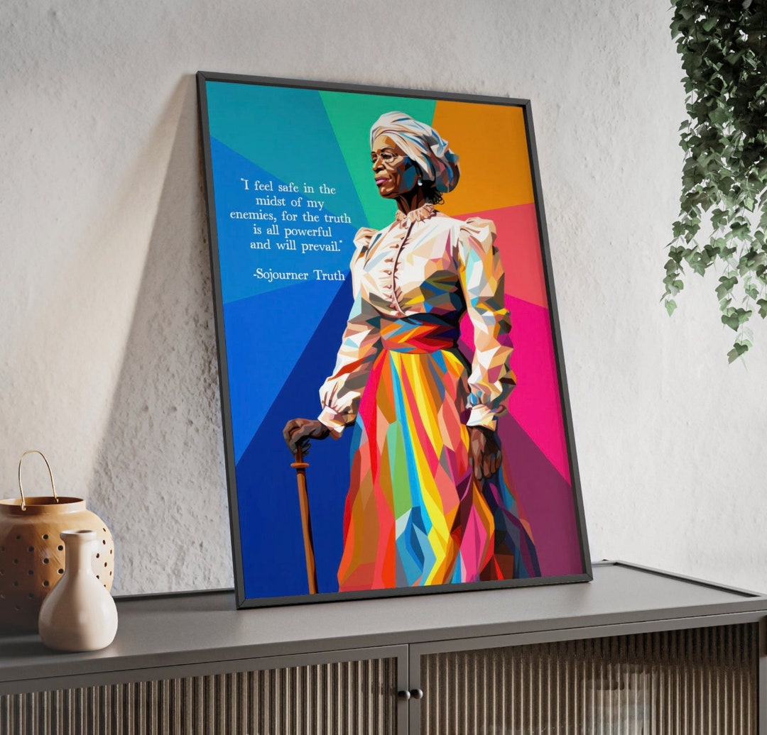 Sojourner Truth Digital Art Print | Black History Month Printable ...