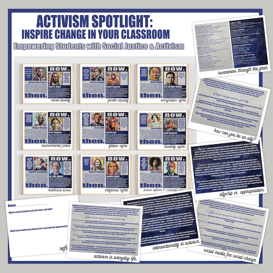 Activism & Social Justice Bulletin Board | Social Studies Teacher ...