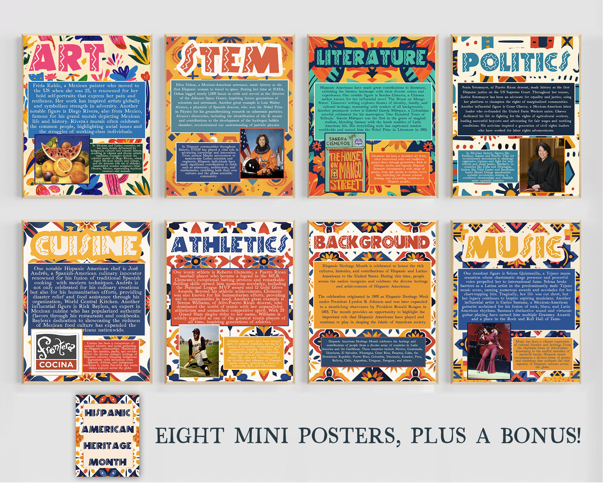 Hispanic American Heritage Month Bulletin Board | Hispanic Americans ...