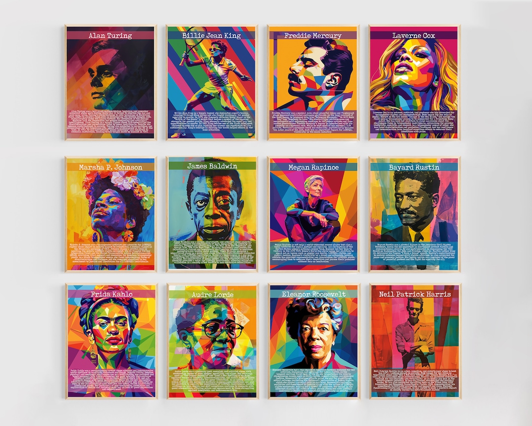 Pride Month Bulletin Board Display | LGBTQIA+ Leaders Printables | LGBT ...